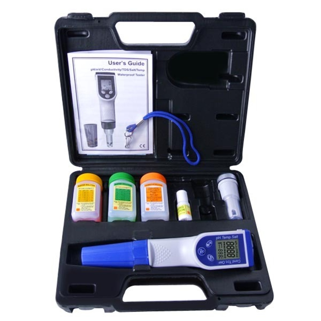 6 in 1 Digital Water Quality Meter pH TDS EC Salinity ORP - Discount ...