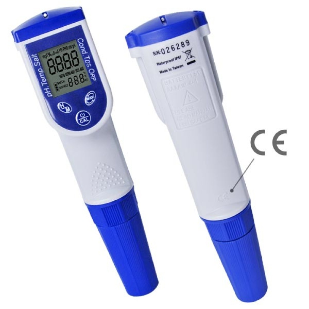 6 in 1 Digital Water Quality Meter pH TDS EC Salinity ORP - Discount ...