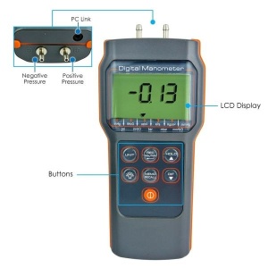 Professional Digital Differential Air Pressure Manometer - Discount ...