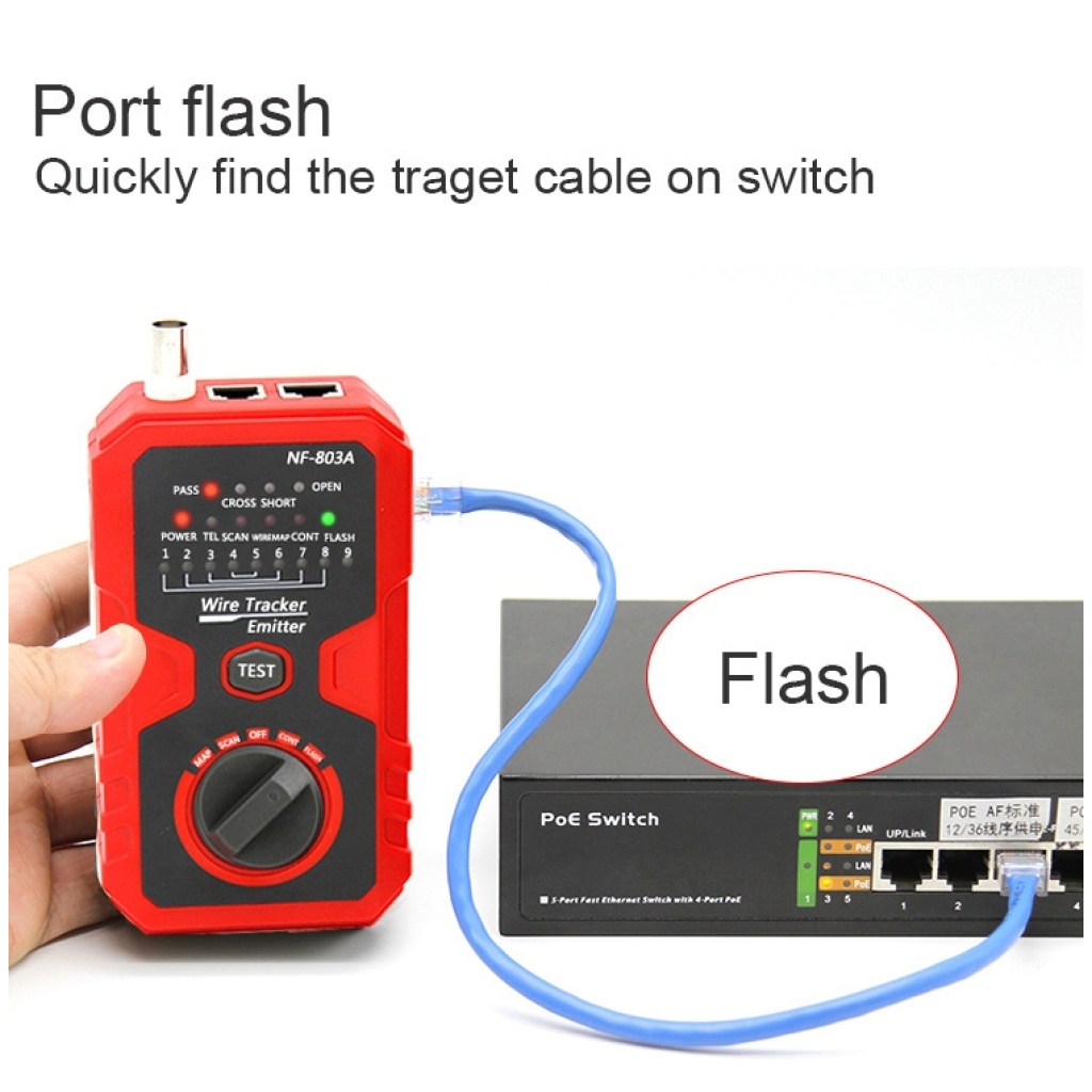 Multifunction Poe Cable Tester And Wire Locator Discount Instruments