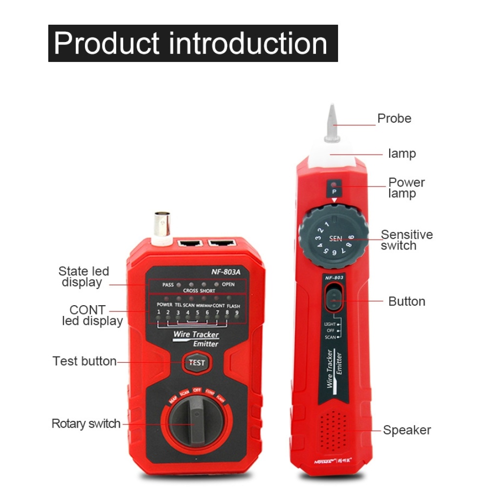 Multifunction POE Cable Tester and Wire Locator - Discount Instruments