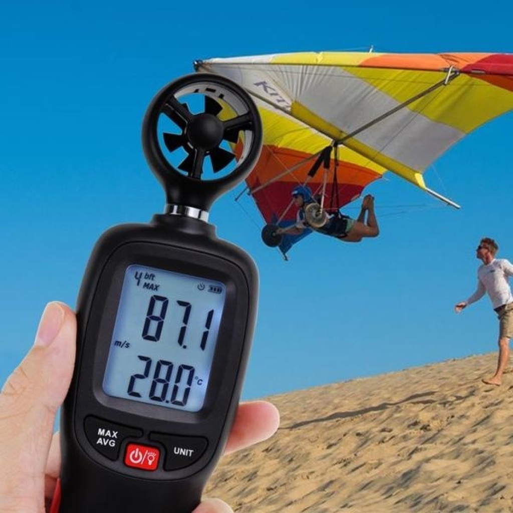 Anemometer Wind Speed Meter w/ Data Recording – Temperature, Air ...