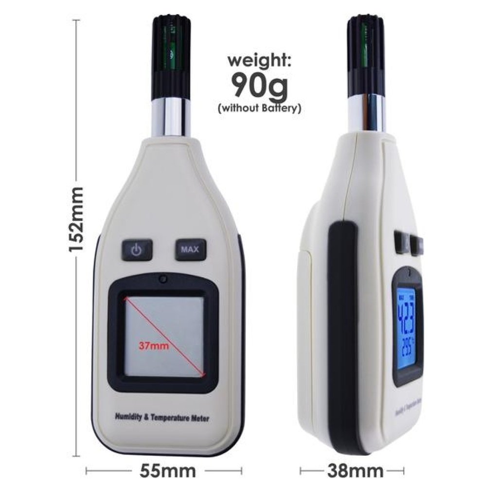 Handheld Digital Humidity & Temperature Meter - Discount Instruments