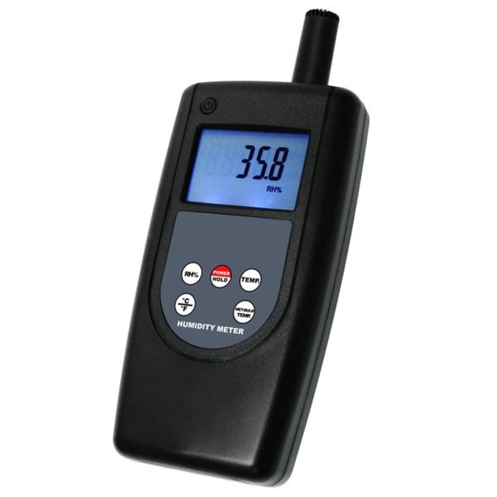 Indoor / Outdoor Digital Humidity Temperature Meter with Wet Bulb Temp ...