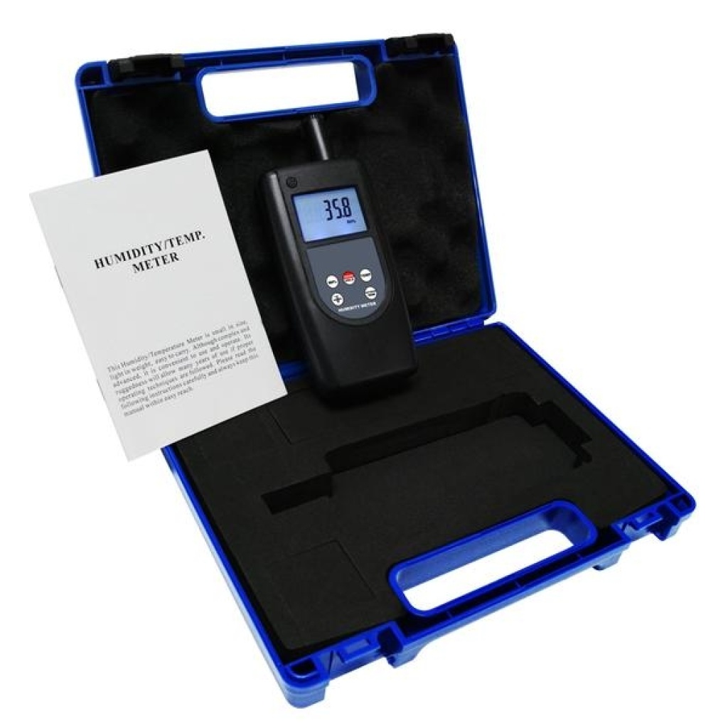 Indoor / Outdoor Digital Humidity Temperature Meter with Wet Bulb Temp ...