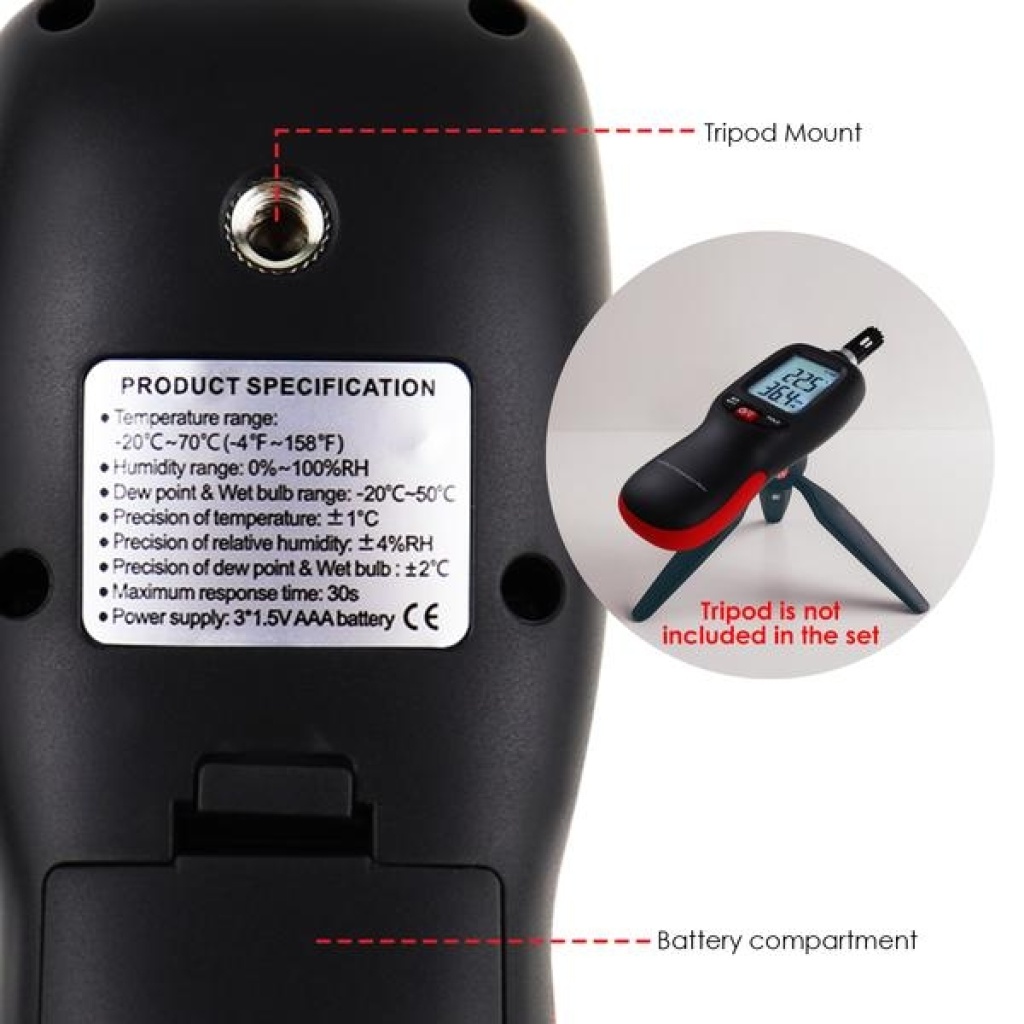 Handheld Compact Digital Humidity & Thermo Hygrometer - Discount ...
