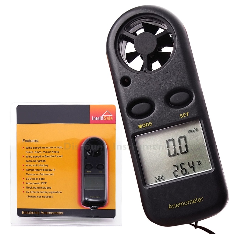 Mini Hand Held Digital Anemometer - Discount Instruments