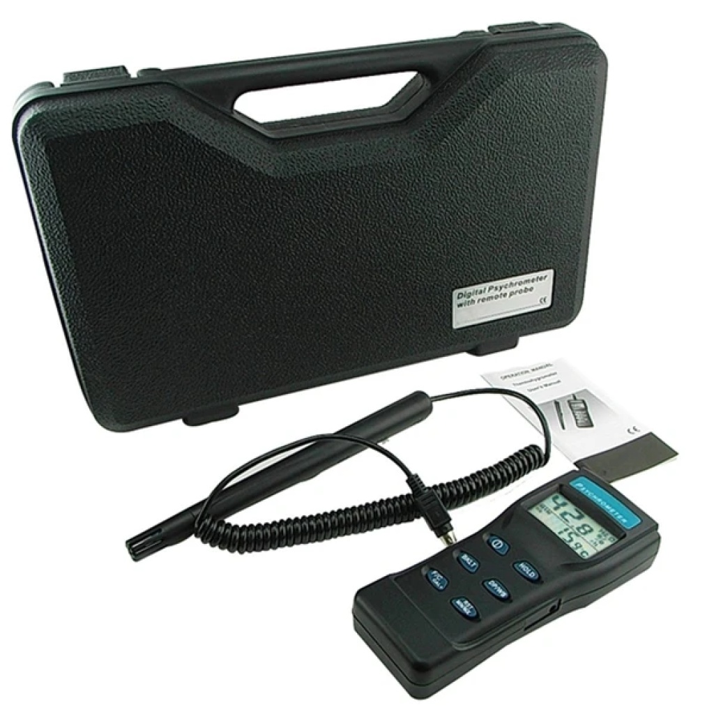 Digital Air Thermo Hygrometer / Psychrometer / Humidity Wet Bulb w ...
