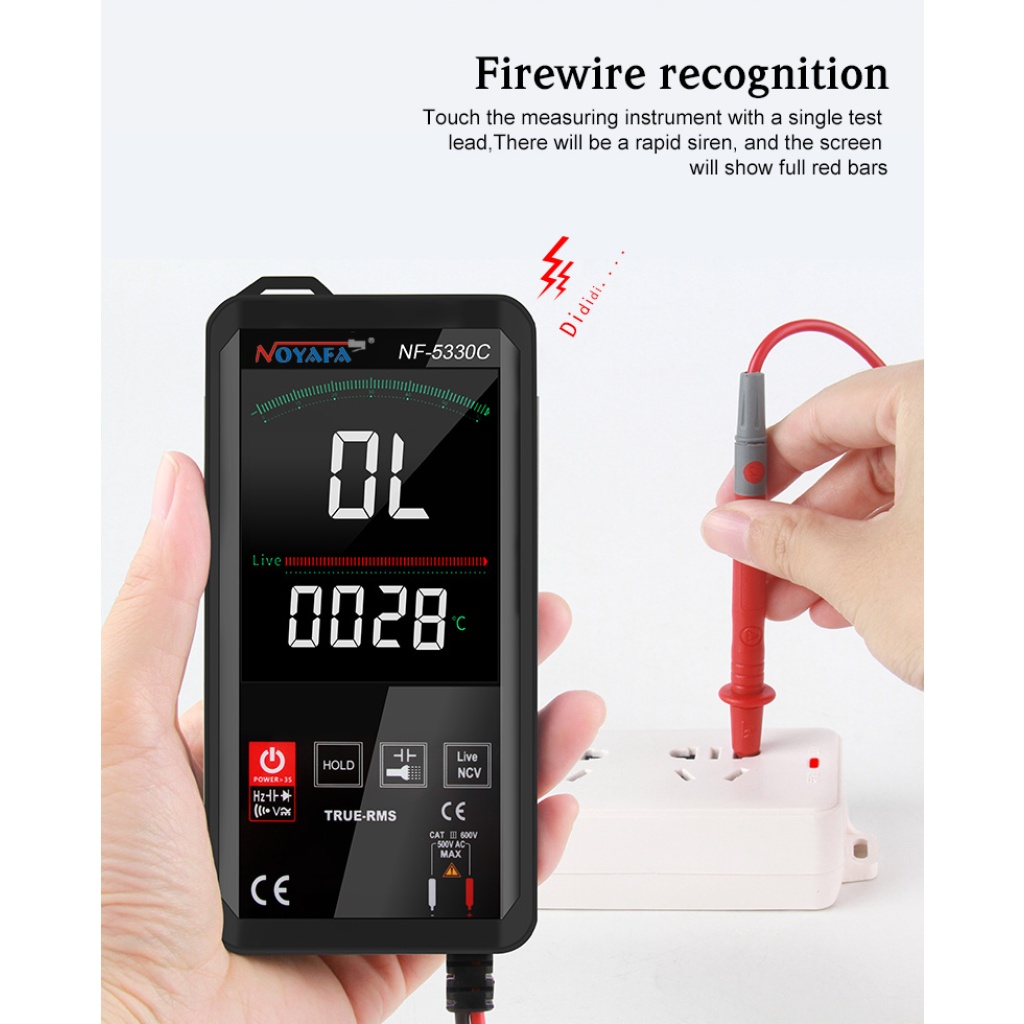 Professional Digital Multimeter w/ HD Colour Touch Screen & NCV ...