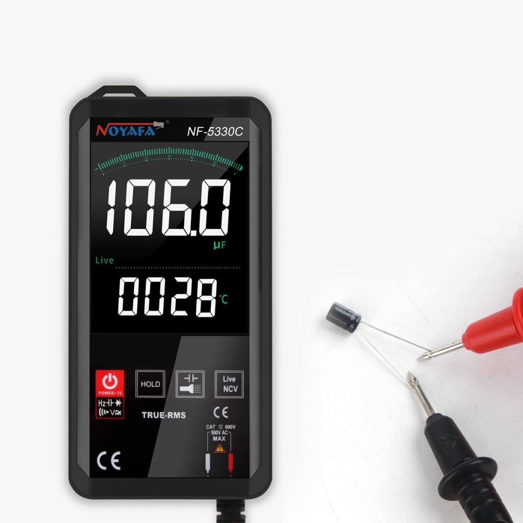 Professional Digital Multimeter w/ HD Colour Touch Screen & NCV ...
