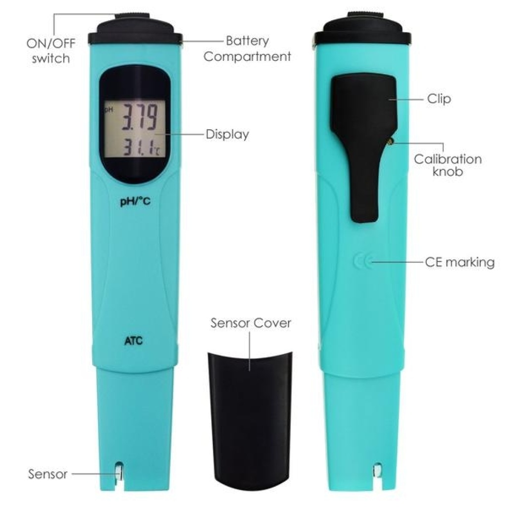 Digital Pen Type pH Meter & Thermometer - Discount Instruments