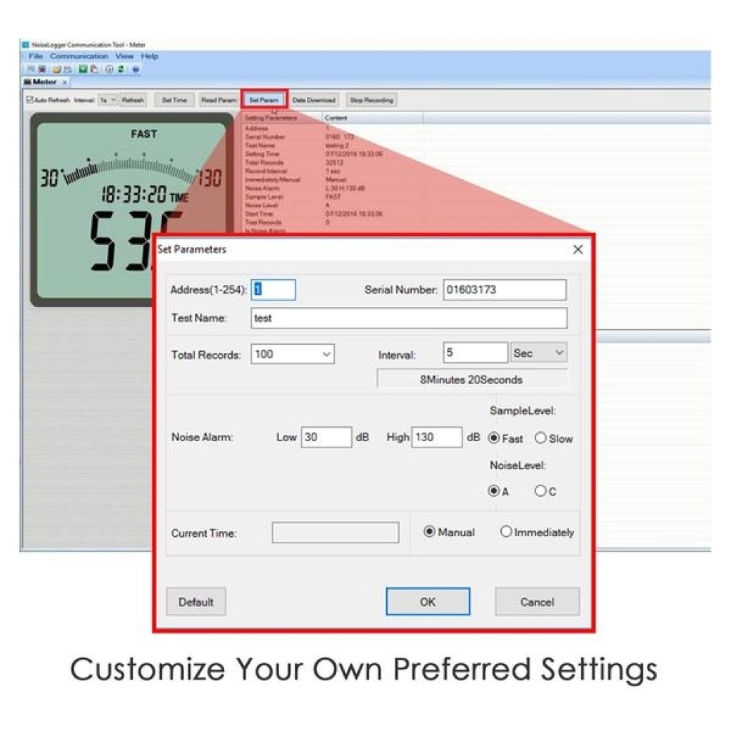 Professional Sound Level Meter W/ High Accuracy, Backlit Display & Data ...