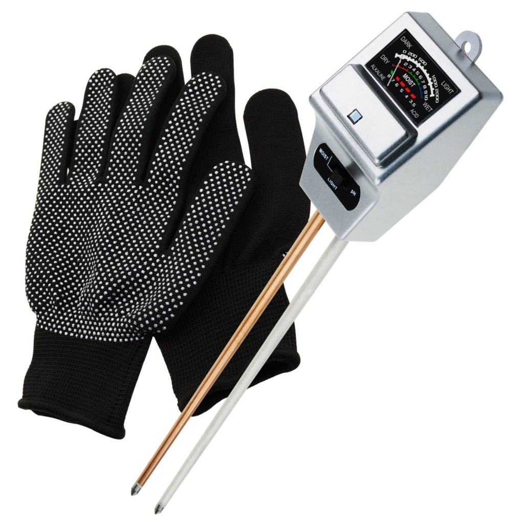 3 Way Testing Kit for Soil, Light and Moisture W/ Gloves - Discount ...