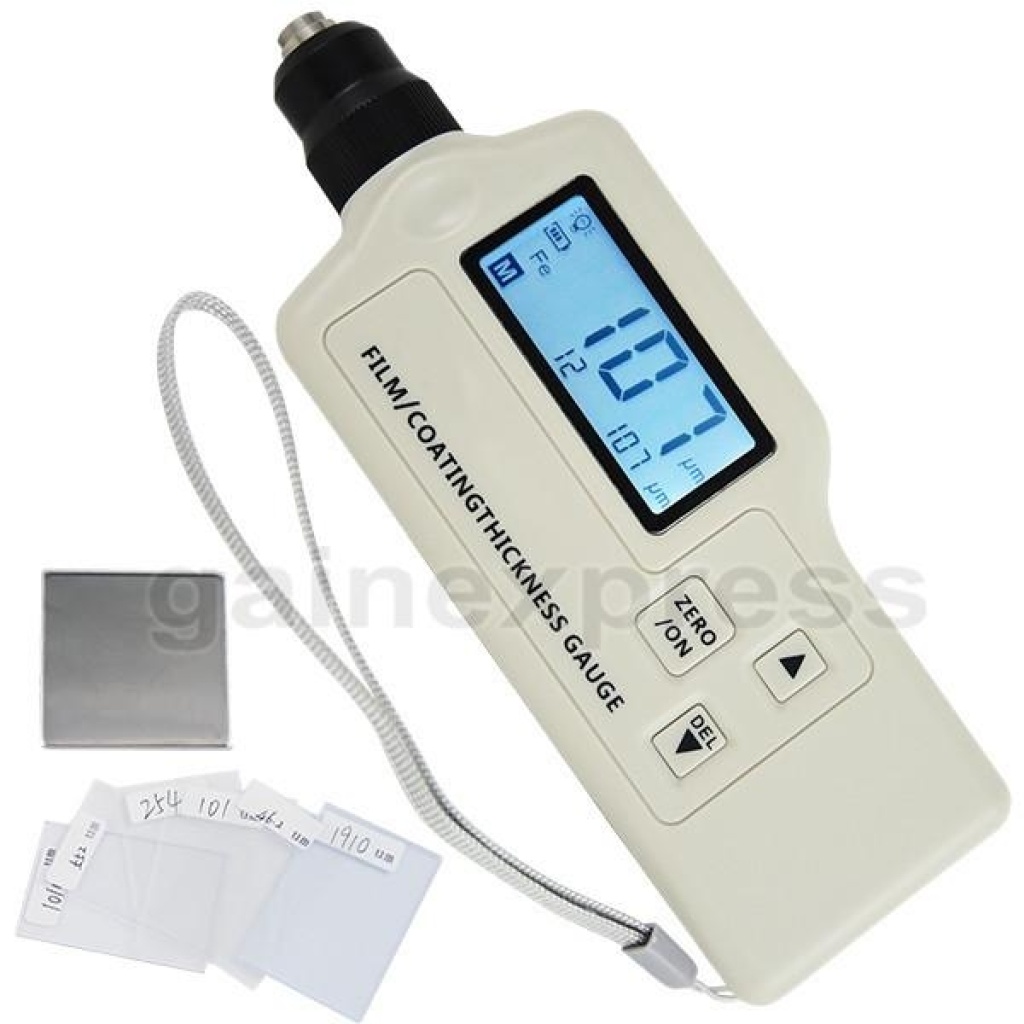 Portable Non Destructive Coating Thickness Gauge Meter 1800um Magnetic ...