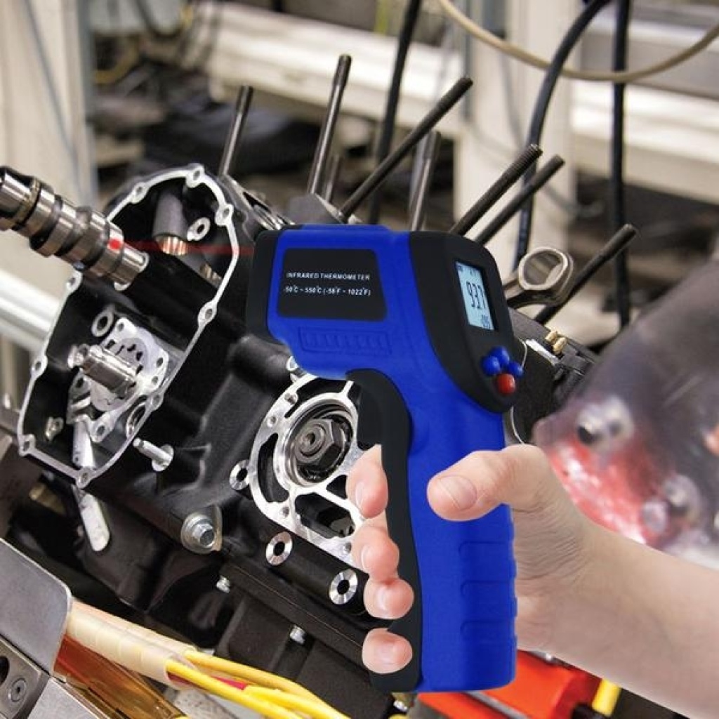 Non Contact Industrial Digital IR Infrared Laser Thermometer 12:1 DS ...