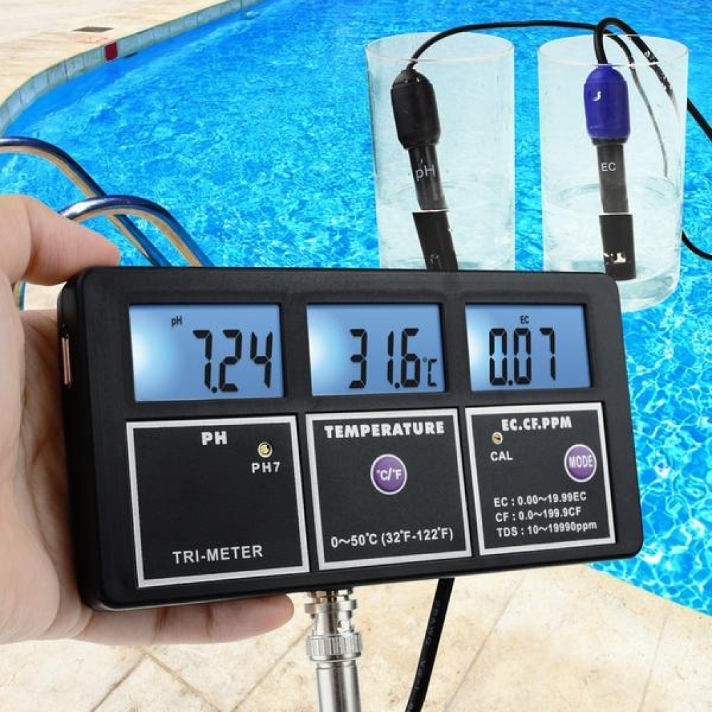 5 in 1 Multi Parameter PH EC CF TDS (ppm) & Temperature Test Meter ...