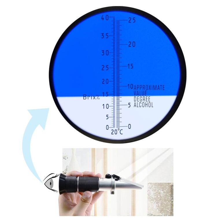 Refractometer For Wine, Grape, Alcohol - Discount Instruments