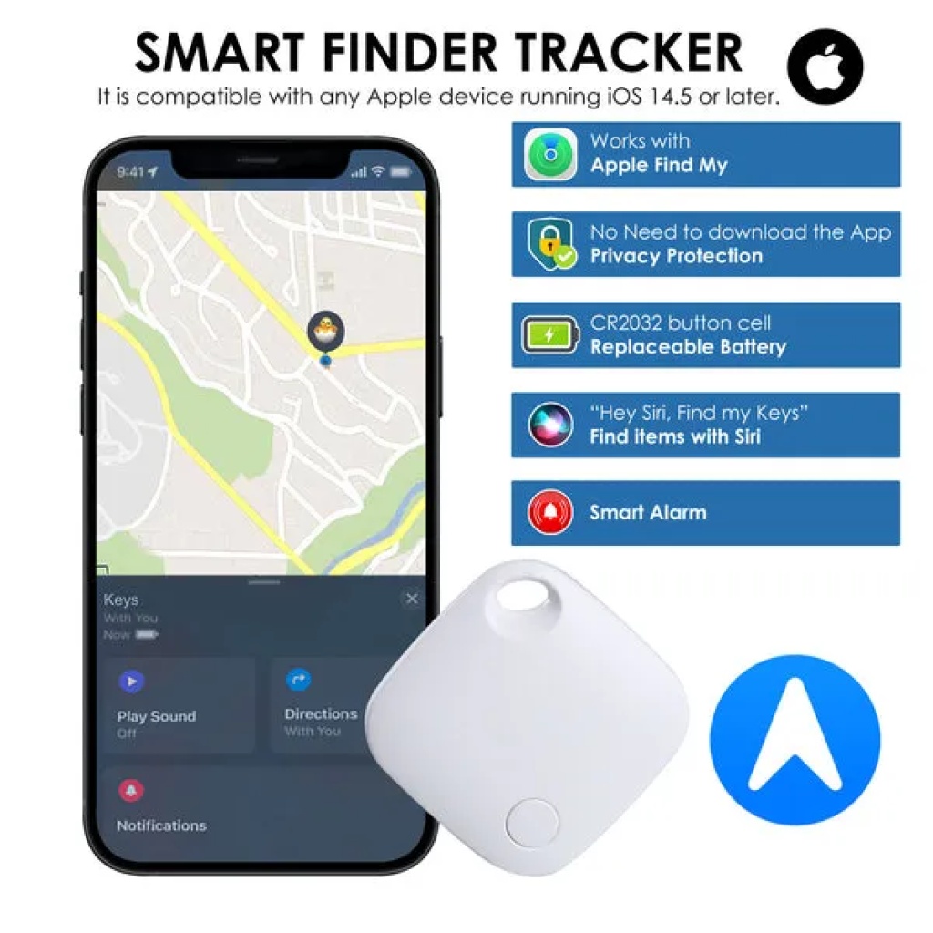Smart Key Finder with Find My App for Keys, Bikes, and Luggage ...